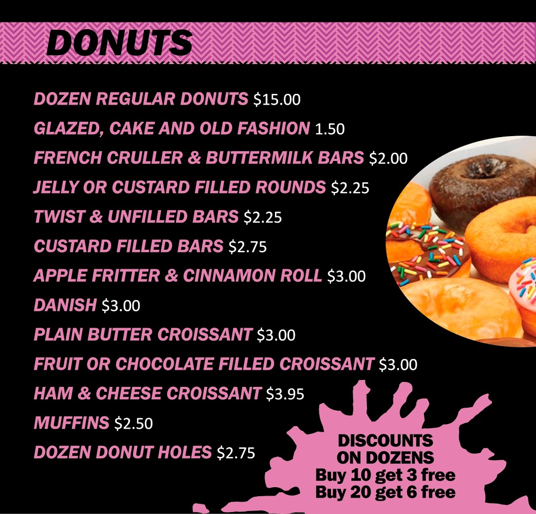 MY HAPPY DONUT - Menu